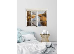 4049009099581 - Wandsticker QUEENCE Fluss Wandtattoos Gr B H T 40 cm x 60 cm x 01 cm Natur beige (natur) Wandtattoos Natur