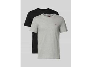 8720638480280 - Slim Fit T-Shirt mit Logo-Stitching im 2er-Pack