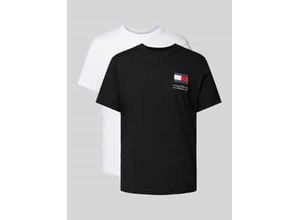 8720645865612 - Slim Fit T-Shirt mit Logo-Stitching im 2er-Pack