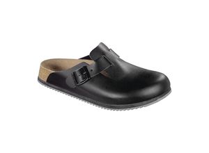 4013871900436 - Clog Boston Super Grip Naturleder schwarz Weite schmal Größe 41 - Birkenstock