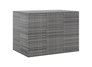 8720286669389 - Bonnevie - Garten-Kissenbox pe Rattan 145x100x103 cm Grau vidaXL258762