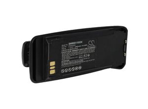 4068201501883 - Akku Ersatz für Motorola PMNN4103A PMNN4466A PMNN4102A für Funkgerät Walkie Talkie (2600 mAh 74 v Li-Ion) + Gürtelclip - Vhbw