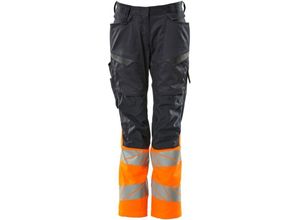 5711074828357 - Hose mit Knietaschen 19678-236-01014 Gr 36 schwarzblau hi-vis orange - Mascot