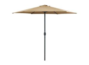 8719883763552 - Bonnevie - SonnenschirmGartenschirm mit Aluminium-Mast 270 x 246 cm Taupe vidaXL