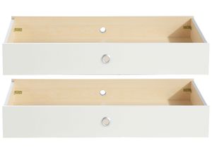 4038061120579 - Schubkasten WIMEX Filou weiß B100cm H16cm T60cm Kunststoff Schubladen 2-teilig
