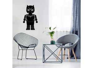 4063129119493 - Wandtattoo WALL-ART Spielfigur Black Panther Tattoo Wandtattoos Gr B H T 49 cm x 80 cm x 01 cm bunt Kinder Wandtattoo Wandtattoos