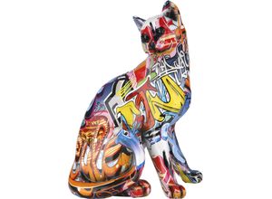 4063387367650 - Dekofigur GILDE Figur Pop Art Katze Dekofiguren Gr B H T 230 cm x 29 cm x 160 cm bunt Deko-Figur Deko-Objekte Dekofiguren Dekoobjekt Tierfigur Höhe 29 cm Wohnzimmer