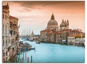 4057738323198 - Wandbild ARTLAND Venedig Canal Grande I Bilder Gr B H 60 cm x 45 cm Leinwandbild Italien Querformat 1 St braun Bild Poster Bilder als Alubild Leinwandbild Wandaufkleber oder in versch Größen