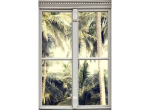 4049009552147 - Wandsticker QUEENCE Palmen Wandtattoos Gr B H T 40 cm x 60 cm x 01 cm Natur grün Wandtattoos Natur