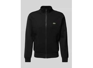 3666354907456 - LACOSTE Sweatjacke Herren Baumwolle schwarz Uni & Uninah