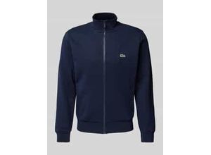 3666354887444 - LACOSTE Sweatjacke Herren Baumwolle blau Uni & Uninah