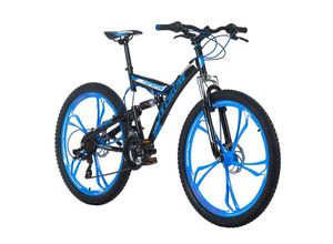 4250547531581 - KS Cycling Mountainbike Fully 26 Topspin schwarz-blau RH 46 cm