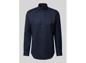 4067557379511 - Slim Fit Business-Hemd mit Allover-Muster