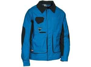 8023796076358 - Profi Arbeitsjacke Cofra BRUXELLES 100% Baumwolle blau 52 - Schwarz