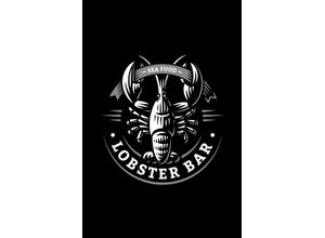 4049009811626 - Wanddekoobjekt QUEENCE LOBSTER BAR Wanddekoobjekte Gr B H T 30 cm x 45 cm x 01 cm weiß Wanddekoration Wanddekoobjekte
