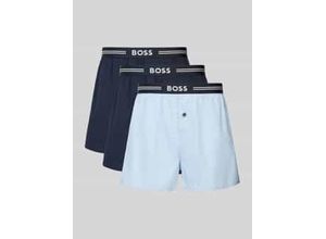 4063534885112 - Boxershorts mit elastischem Label-Bund im 3er-Pack