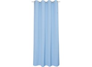 4005414455794 - Vorhang TOM TAILOR Dove Signature Gardinen Gr 250 cm Ösen 140 cm blau (hellblau) Ösen Gardine blickdicht