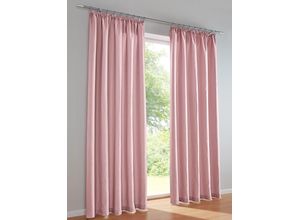 6971346194811 - Vorhang HEINE HOME Gardinen Gr 245cm Universalzugband Kräuselband 140cm lila (mauve)