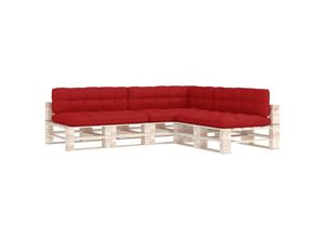 8720286177402 - Bonnevie - Palettensofa-Auflagen 7 Stk Rot vidaXL944353