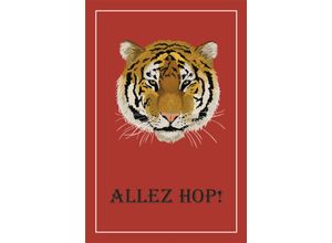 4049009172611 - Leinwandbild QUEENCE Tiger ALLEZ HOP Bilder Gr B H T 80 cm x 120 cm x 2 cm braun Leinwandbilder Bilder