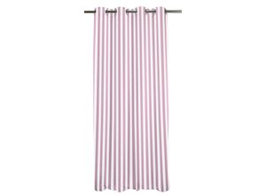 4003440104464 - Gardine APELT Delfi rosa (weiß rosé) Gardinen 245cm Ösen 135cm Polyester HxB 245x135 B135cm H245cm