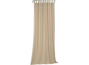 4004567222574 - Vorhang WIRTH Wiessee Gardinen Gr 125 cm Schlaufen 75 cm beige (naturfarben) Landhaus Gardinen Gardine