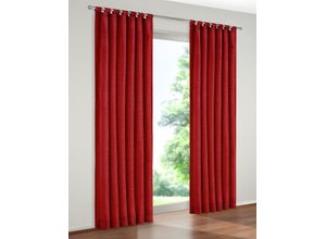 4004567028893 - Vorhang WIRTH Trondheim 234 g m² Gr 8 rot Gardinen 160cm Schlaufen 172cm Polyacryl B172cm H160cm