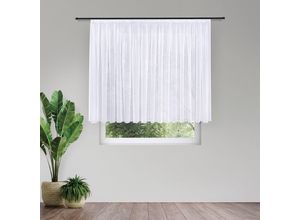 4007863654728 - Gardine Laura Gr 8 weiß Gardinen 175cm Smokband 600cm Polyester Elegante Voile Grundware B600cm H175cm