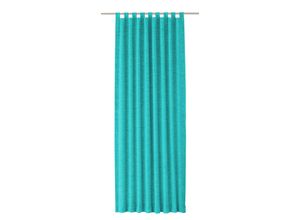 4004567114961 - Vorhang WIRTH Trondheim 328 g m² Gr 1 blau (türkis) Gardinen 145cm Schlaufen 132cm Polyacryl B132cm H145cm