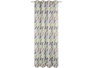 4004567226626 - Vorhang WIRTH Bray Gr 1 grün Gardinen 145cm Ösen 132cm Baumwolle Polyester B132cm H145cm