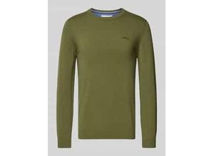 4099976766504 - Regular Fit Strickpullover aus reiner Baumwolle