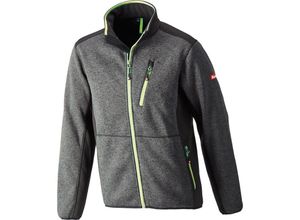 4317784745659 - Fortis - Strickjacke Herren 24 Gr 3XL dunkelgrau limegreen