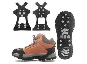 5588721199876 - Alovez Schuhspikes IJIAMY Spikes für Winterschuhe Steigeisen für Bergstiefel 10 Spike-Schneekettenschuhe Snowline Chainsen Pro für Eisklettern