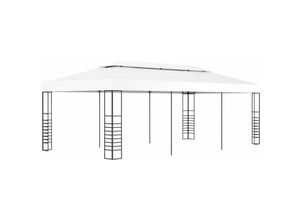 8719883770819 - Gartenpavillon Gartenzelt 6×3 m Weiß vidaXL