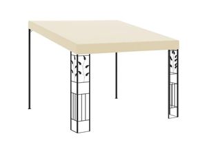 8719883771212 - Bonnevie - Wand-Pavillon Pergola Pavillon 3x3x25 m Cremeweiß vidaXL