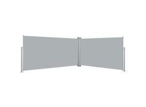 8718475971825 - Bonnevie - Ausziehbare SeitenmarkiseWindschutz Sonnenschutz Markise 160x600 cm Grau vidaXL