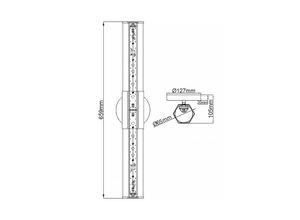 5024005581116 - Elstead - Lighting QN-FACET-LED2-PC-BATH quintiesse Wandleuchte Facet led 12W IP44 3000K Stahl Chrom poliert Opalglas satiniert H659cm B127cm