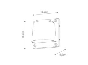 5024005012085 - Außenwandleuchte Scout weiß satin IP44 165 cm x 165 cm