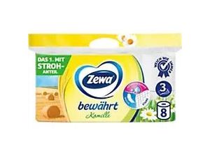 7322541443300 - Toilettenpapier bewährt Kamille Kamille 38797 3-lagig gelb 150 Blatt Rolle 7322541443300 8 Rolle