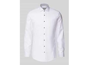 4067159528645 - Slim Fit Businesshemd mit New-Kent-Kragen