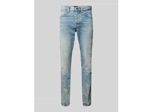 4063545845389 - Slim Fit Jeans mit Label-Detail Modell ONYX