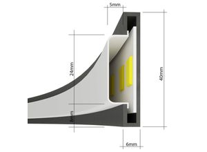 5903282711631 - Sollux Lighting - Rio Integrierte LED-Kreis-Pendel-Deckenleuchte Schwarz 3000 k 3870 lm