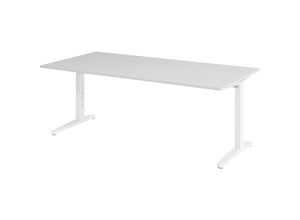 4032062170830 - PRO XTRA XB 2E WW Schreibtisch - Grau 200 x 100 höhenverstellbar