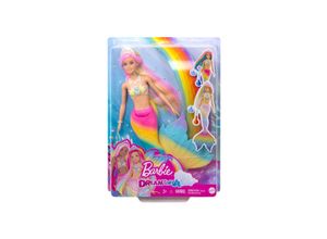 0887961913941 - Barbie Dreamtopia Regenbogenzauber Meerjungfrau Puppe mit Farbwechsel mehrfarbig