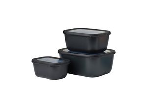 8720294004561 - - Cirqula High Rect Bowl Set - Black (14605)