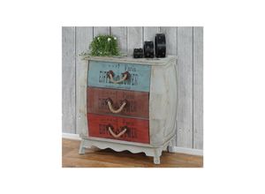 4052826157495 - Kommode Cadiz Schubladenkommode Schrank Shabby-Look Vintage 74x70x36cm