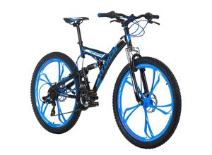 4250547531581 - KS Cycling Mountainbike Fully 26 Topspin schwarz-blau RH 46 cm