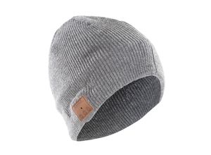 4050296672241 - Sharon Beanie mit Bluetooth Kopfhörer hellgrau