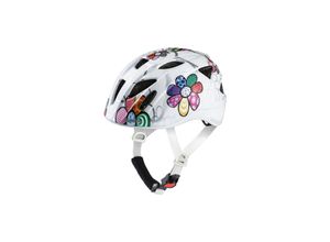 4003692231406 - Ximo Flash Kinderfahrradhelm (Größe 45-49 cm 10 white flower)