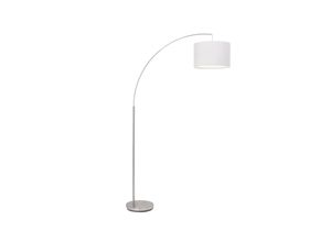 4004353158650 - Lampe Clarie Bogenstandleuchte 18m eisen weiß 1x A60 E27 60W geeignet für Normallampen (nicht enthalten) Mit Fußschalter - weiß - Brilliant